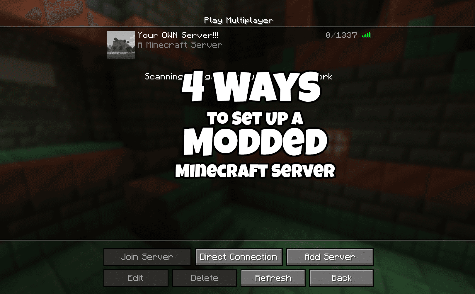 Four Ways to Create a Server for any Minecraft Mod Pack | Jangro.com ...